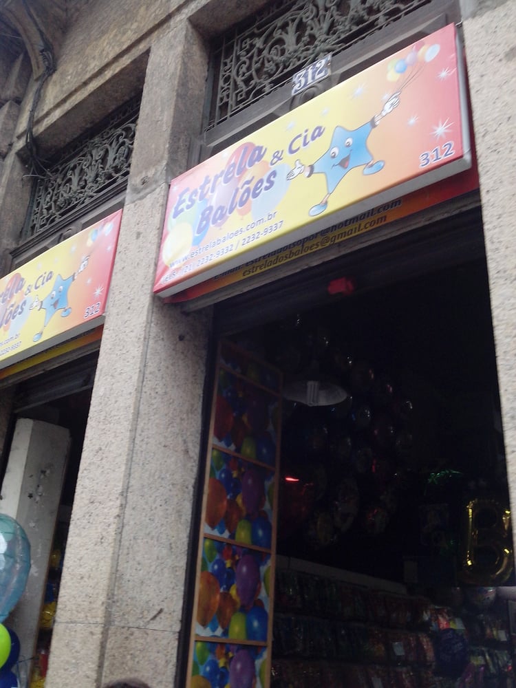 ESTRELA BALÕES E CIA - Rua Buenos Aires, 312, Rio de Janeiro - RJ ...