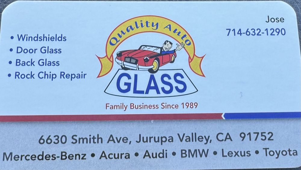 QUALITY AUTO GLASS - Updated April 2025 - 6630 Smith Ave, Jurupa Valley ...
