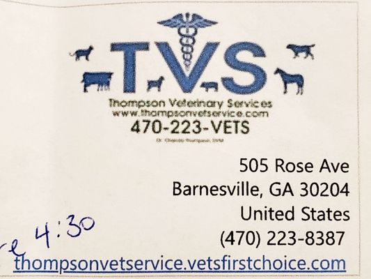 THOMPSON VETERINARY SERVICES - Updated August 2025 - 510 Rose Ave ...