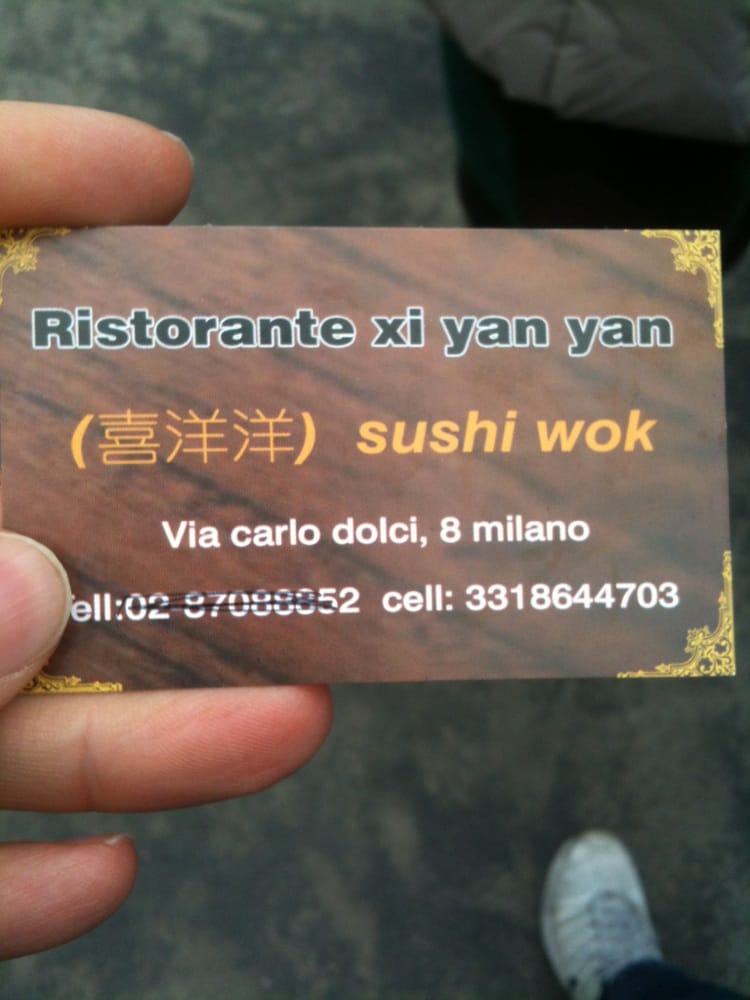 XI YAN YAN - Via Daniele Ricciarelli 2, Milano, Italy - Chinese ...