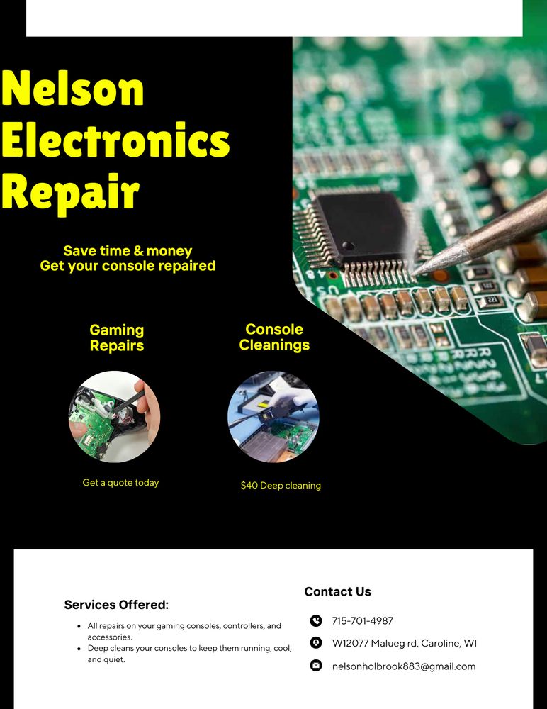 NELSON ELECTRONICS REPAIR - Updated November 2024 - Request a Quote - W12077 Malueg Rd, Caroline ...