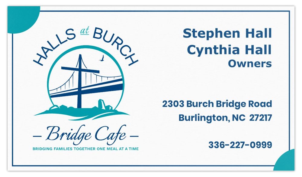 HALLS AT BURCH BRIDGE CAFE - Updated August 2025 - 26 Photos - 2303 ...