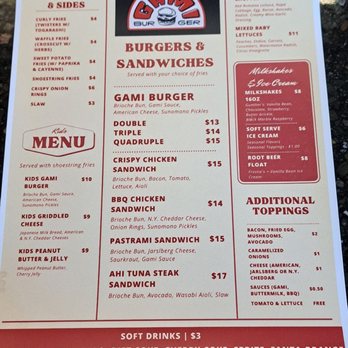 GAMI BURGER - Updated September 2025 - 147 Photos & 87 Reviews - 5093 ...