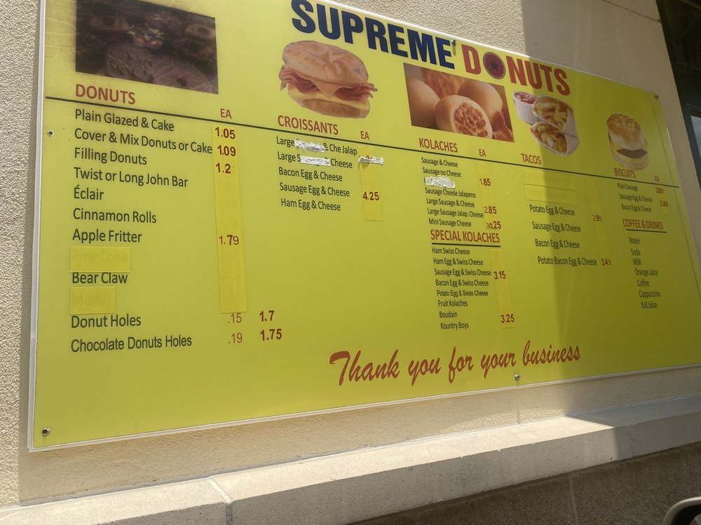 SUPREME DONUTS - Updated July 2025 - 21 Reviews - 7039 Fm 1464 Rd ...