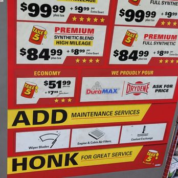 TAKE 5 OIL CHANGE - Updated December 2025 - 47 Photos - 4821 N Broadway ...