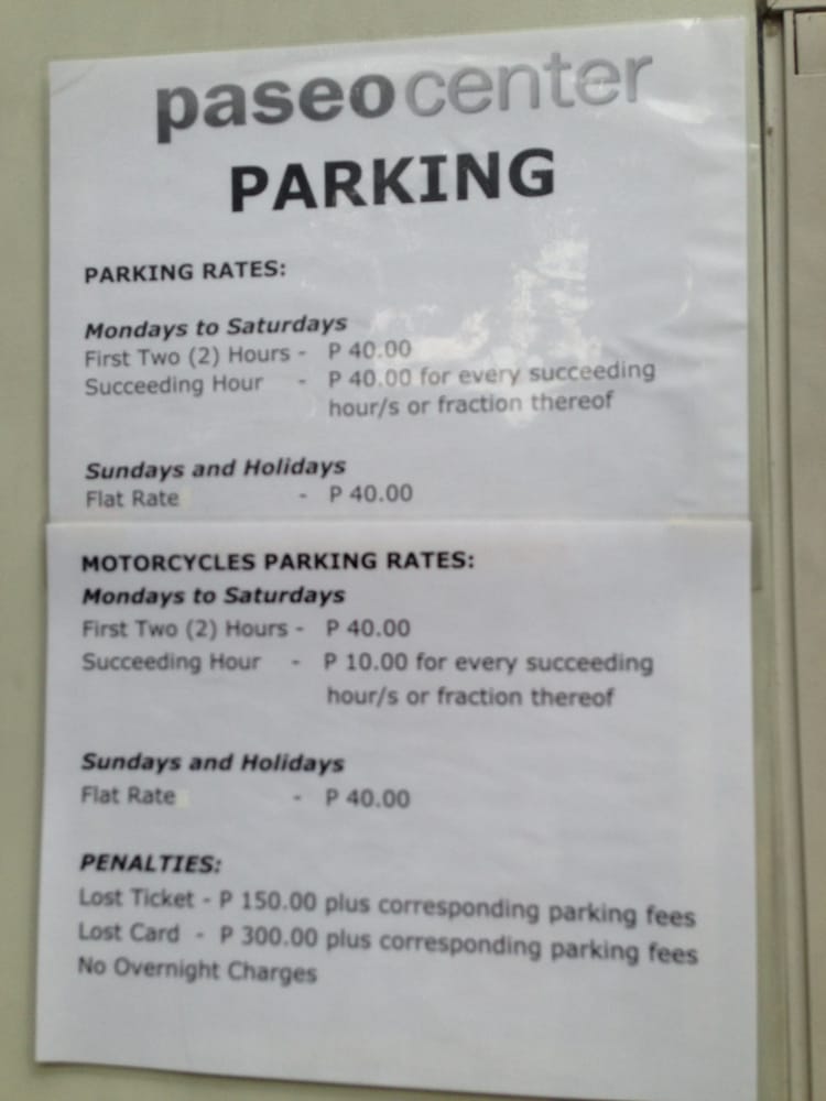 PASEO CENTER PARKING - Updated January 2026 - Valero St. corner Sedeno ...