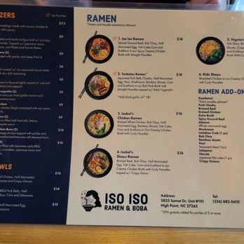ISO ISO RAMEN & BOBA - Updated August 2025 - 179 Photos & 49 Reviews ...