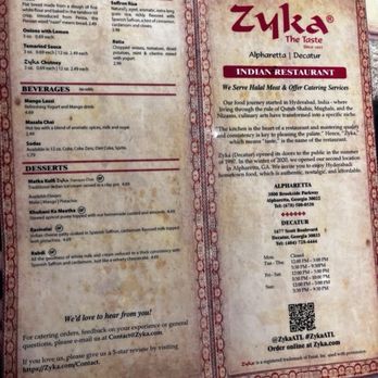 ZYKA: THE TASTE | INDIAN RESTAURANT | DECATUR - Updated May 2025 - 686 ...