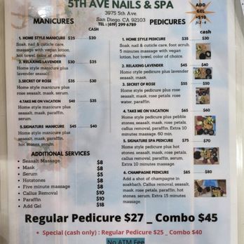 5th avenue nails store