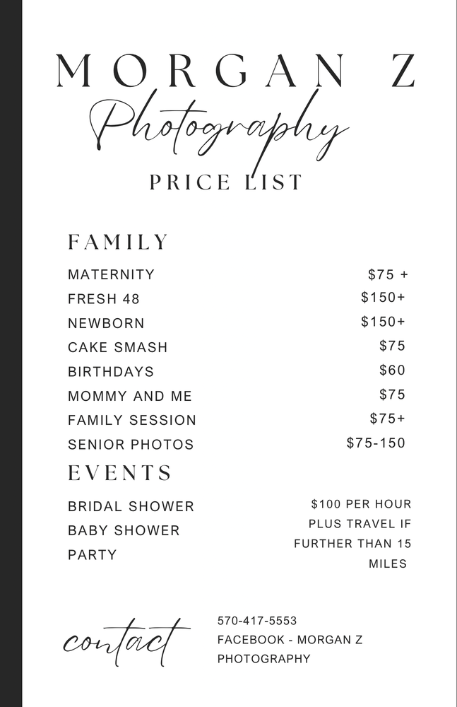 MORGAN Z PHOTOGRAPHY - Updated December 2025 - Request a Quote ...