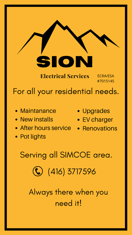 SION ELECTRICAL SERVICES - Updated June 2026 - Barrie, Ontario ...