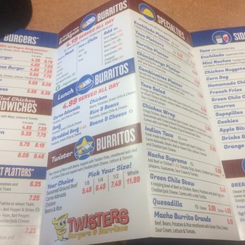 TWISTERS BURGERS AND BURRITOS CLOSED Updated February 2025 26 Photos 15 Reviews 7600 Jefferson St NE Albuquerque New Mexico Breakfast Brunch Restaurant Reviews Phone Number Menu Yelp