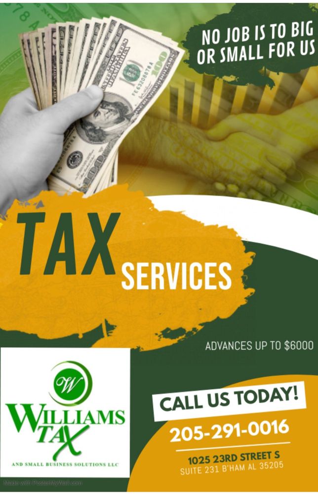 WILLIAMS TAX & SMALL BUSINESS SOLUTIONS - Updated March 2024 - 1025 ...