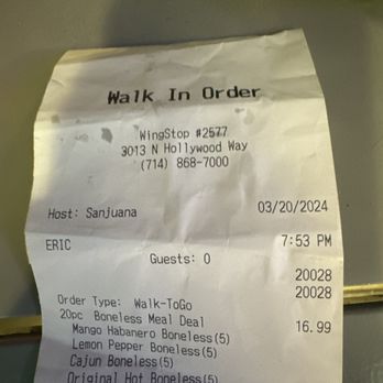 WINGSTOP - Updated December 2025 - 54 Photos & 25 Reviews - 3013 N ...