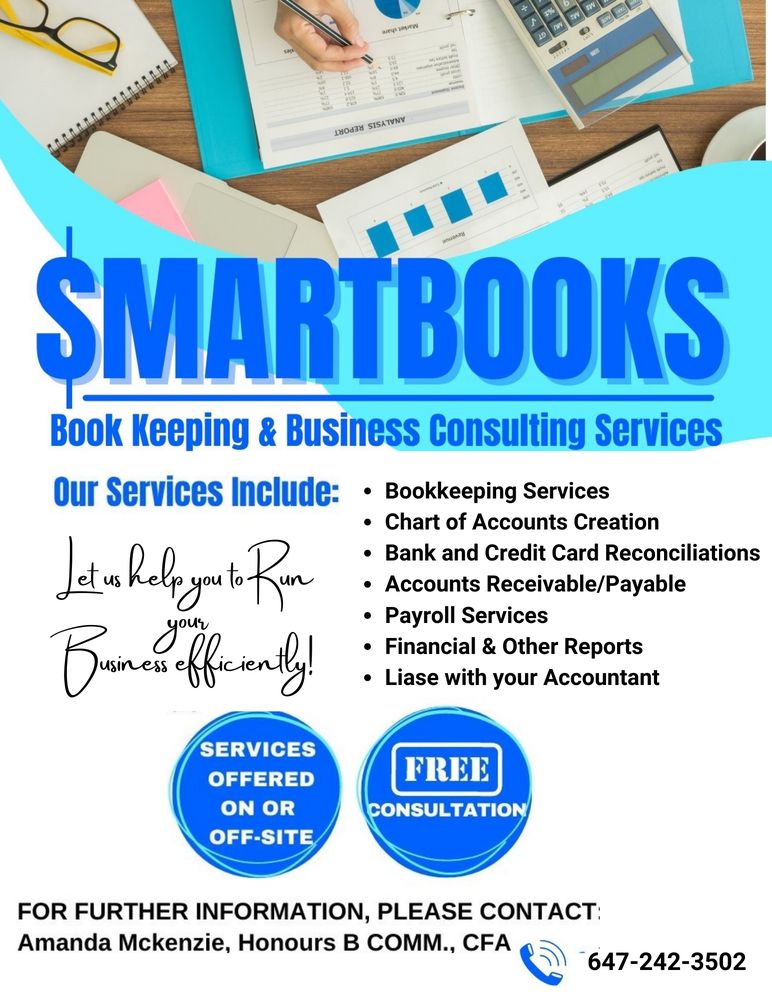 SMARTBOOKS - Updated October 2025 - Request Consultation - Mississauga, Ontario - Bookkeepers ...
