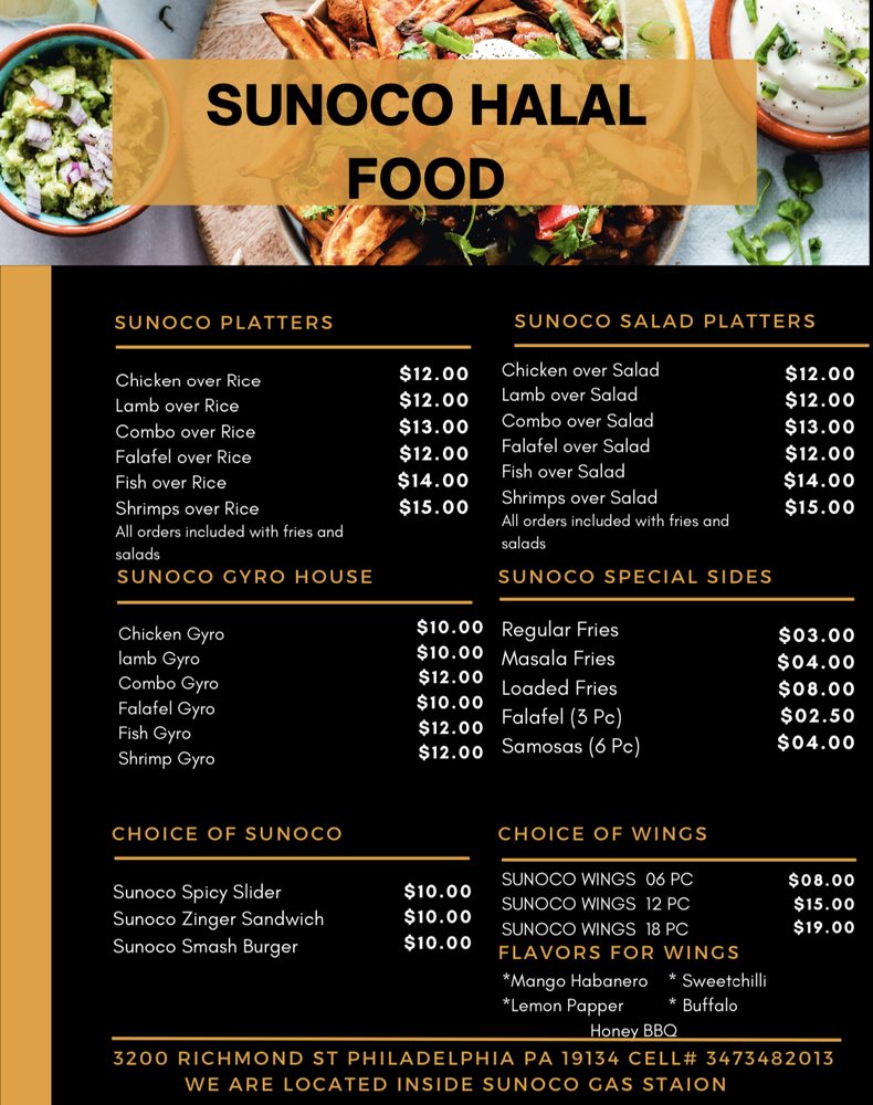 SUNOCO HALAL FOOD - 3200 Richmond St, Philadelphia, Pennsylvania ...