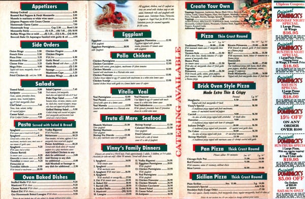 ORIGINAL DOMINICK’S PIZZA - Updated December 2025 - 14 Photos & 12 ...