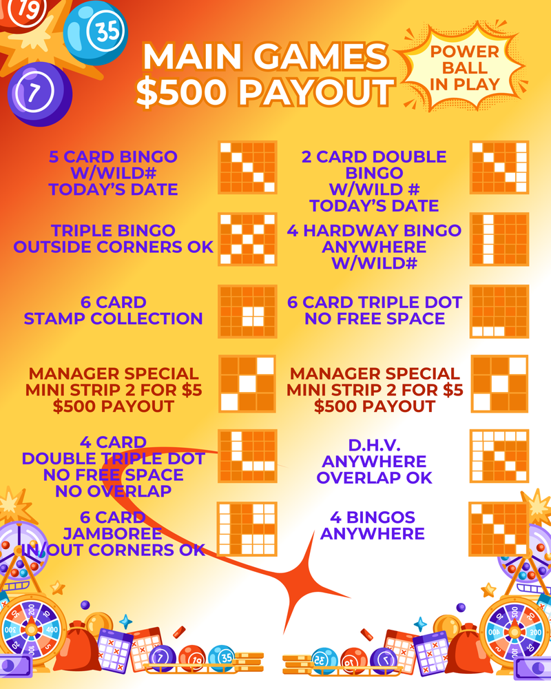 SATURDAY BINGO MATINEE - Updated October 2025 - 17791 Newland St ...