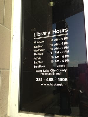 CLEAR LAKE CITY-COUNTY FREEMAN BRANCH LIBRARY - Updated December 2025 ...