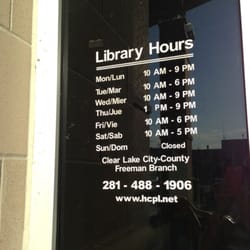 CLEAR LAKE CITY-COUNTY FREEMAN BRANCH LIBRARY - 28 Photos & 22 Reviews ...