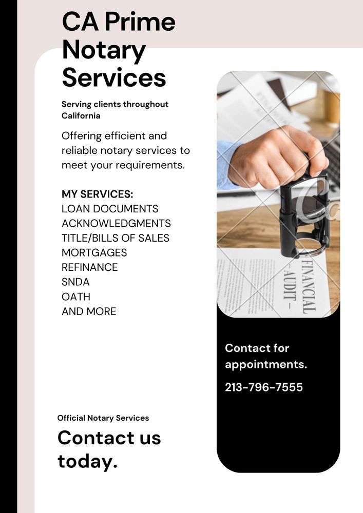 CA PRIME NOTARY SERVICES - Updated July 2024 - Los Angeles, California ...