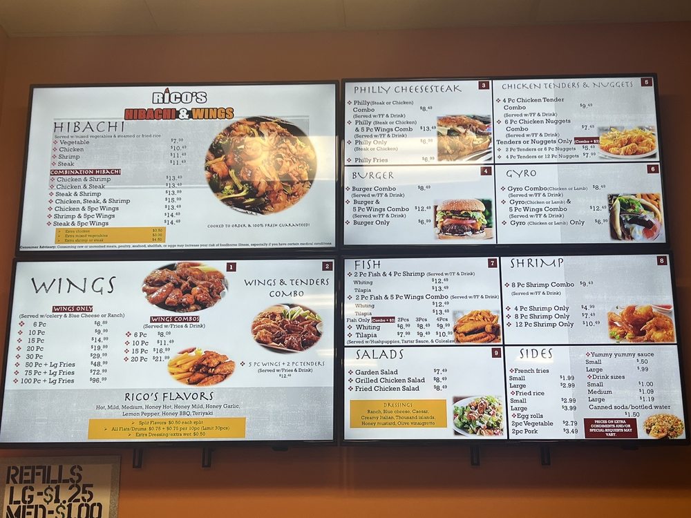 RICO’S HIBACHI & WINGS - 6655 Tara Blvd, Jonesboro, Georgia - Chicken ...