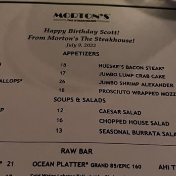 MORTON’S THE STEAKHOUSE - Updated August 2025 - 255 Photos & 301 ...