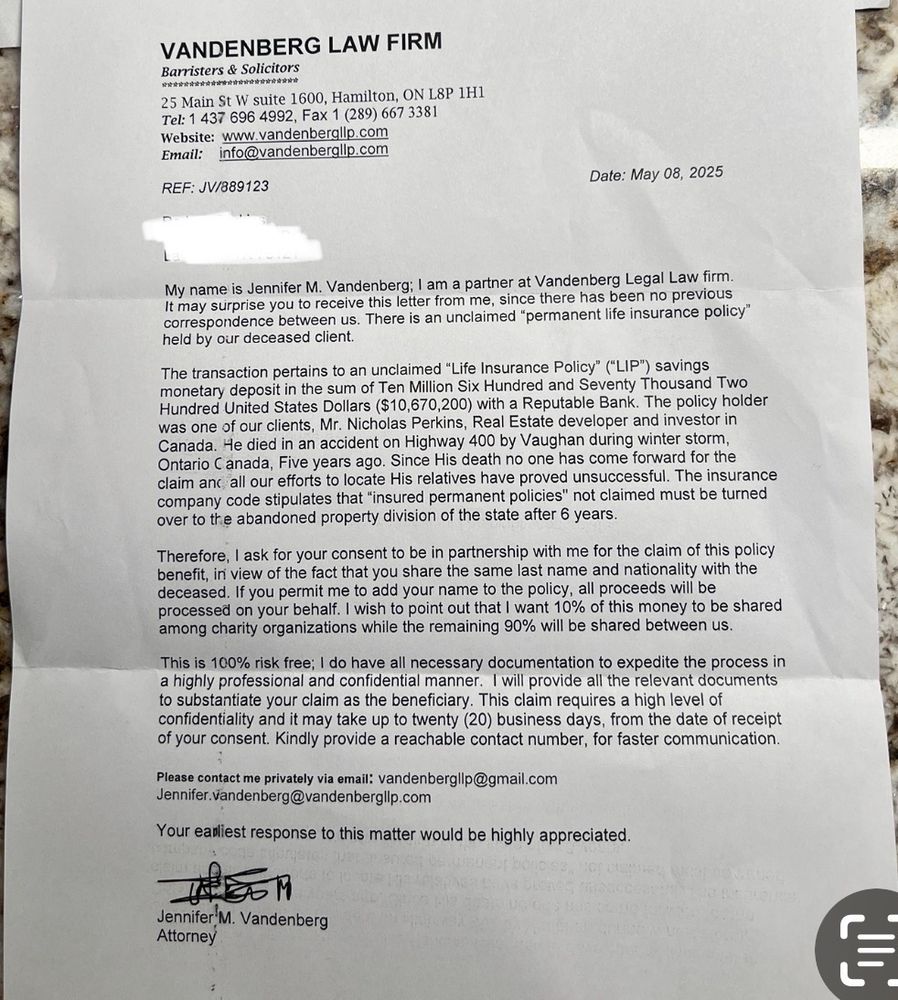 JENNIFER M. VANDENBERG, BA LLB - Updated January 2026 - 172 Main Street ...