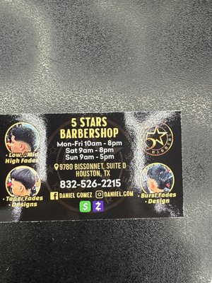 5 STARS BARBERSHOP - Updated December 2025 - 9780 Bissonnet St, Houston ...