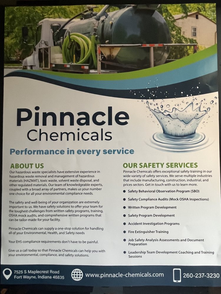 PINNACLE CHEMICALS - Request Consultation - 7425 Maplecrest Rd, Fort ...