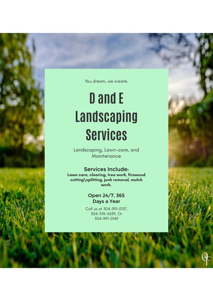 D AND E LANDSCAPING SERVICES - Updated July 2024 - Request a Quote ...