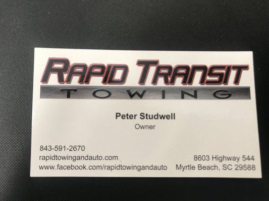 RAPID TRANSIT TOWING AND AUTO REPAIR - Updated October 2025 - 12 ...