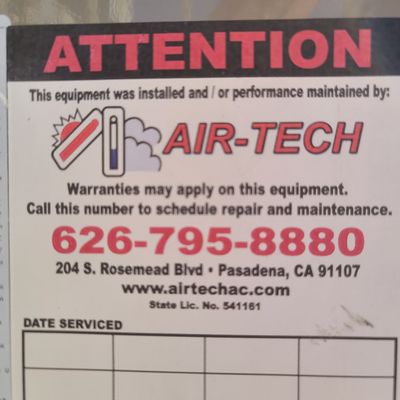 AIR-TECH AIR CONDITIONING & HEATING - Updated August 2025 - 47 Photos ...