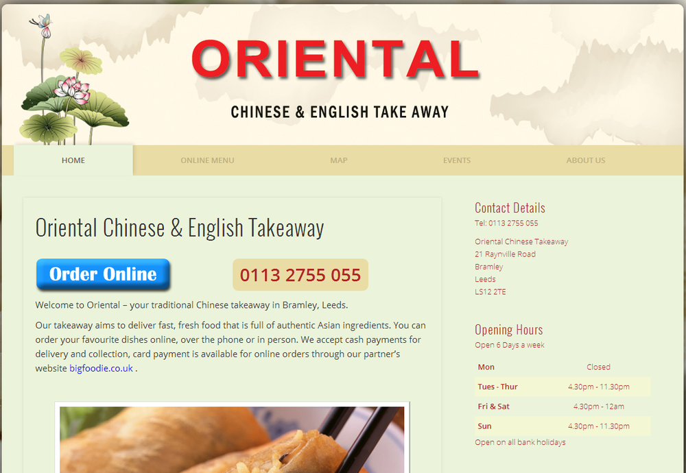 ORIENTAL CHINESE & ENGLISH TAKEAWAY - Updated April 2025 - 21 Raynville ...