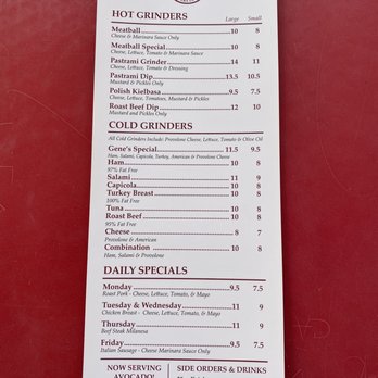 GENE’S GRINDERS - Updated June 2024 - 347 Photos & 516 Reviews - 800 S ...