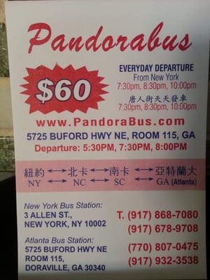 PANDORA BUS - Updated June 2025 - 19 Allen St, New York, New York ...