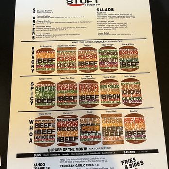 STUFT A BURGER BAR - Updated April 2024 - 214 Photos & 440 Reviews - 210 S College Ave, Fort ...