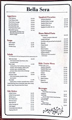 BELLA SERA ITALIAN RESTAURANT - Updated January 2025 - 19 Photos - 259 ...