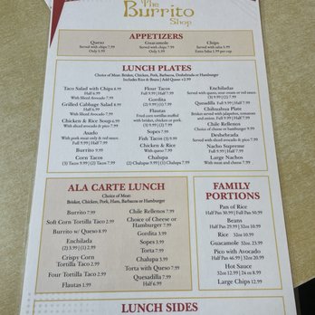 BURRITO SHOP - Updated July 2025 - 13 Reviews - 601 N Kilgore St ...