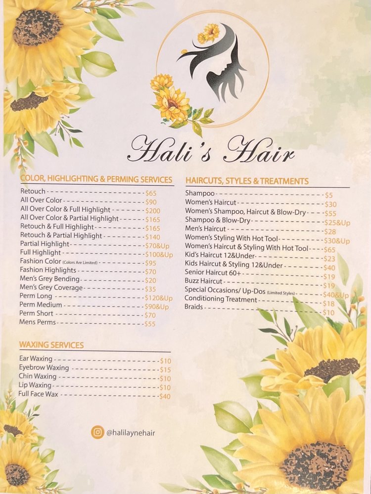 HALI’S HAIR - Updated August 2025 - Request an Appointment - 21 Co Rd ...