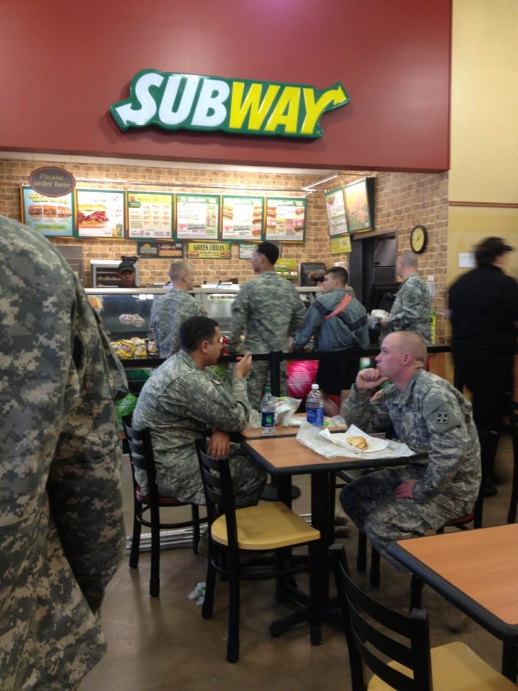 SUBWAY - 2751 Wilderness Rd, Fort Carson, Colorado - Sandwiches ...