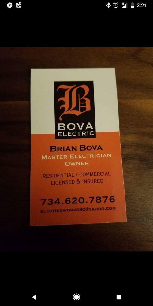 BOVA ELECTRIC - Updated June 2024 - 41200 Joy Rd, Plymouth, Michigan - Electricians - Phone ...