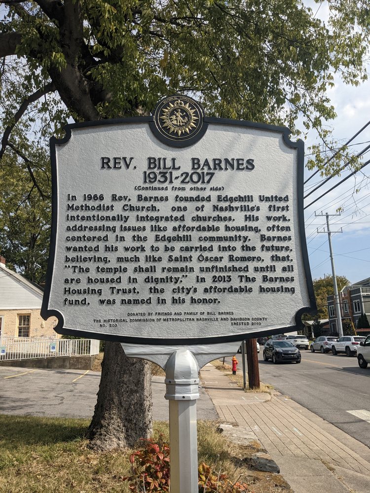 REV BILL BARNES - 1502 Edgehill Ave, Nashville, Tennessee - Landmarks ...
