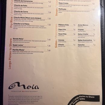 MOIA PERUVIAN RESTAURANT - Updated April 2025 - 467 Photos & 186 ...
