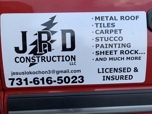 JRD CONSTRUCTION - Updated June 2025 - Jackson, Tennessee - General Contractors - Phone Number ...