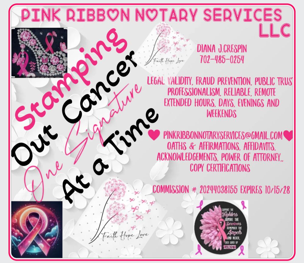 PINK RIBBON NOTARY SERVICES - Updated October 2025 - Request a Quote ...