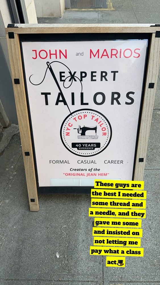JOHN & MARIOS TAILORS - Updated July 2025 - 19 Photos & 94 Reviews ...