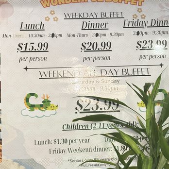 WONDERFUL BUFFET - Updated December 2025 - 223 Photos & 193 Reviews ...