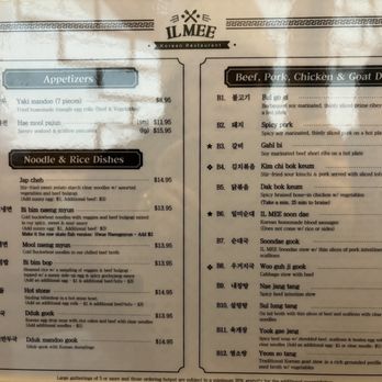 Reviews of IL MEE KOREAN RESTAURANT - Updated September 2024 - 369 ...