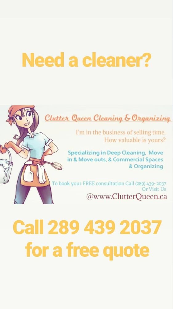CLUTTER QUEEN CLEANING - Updated September 2024 - St. Catharines ...